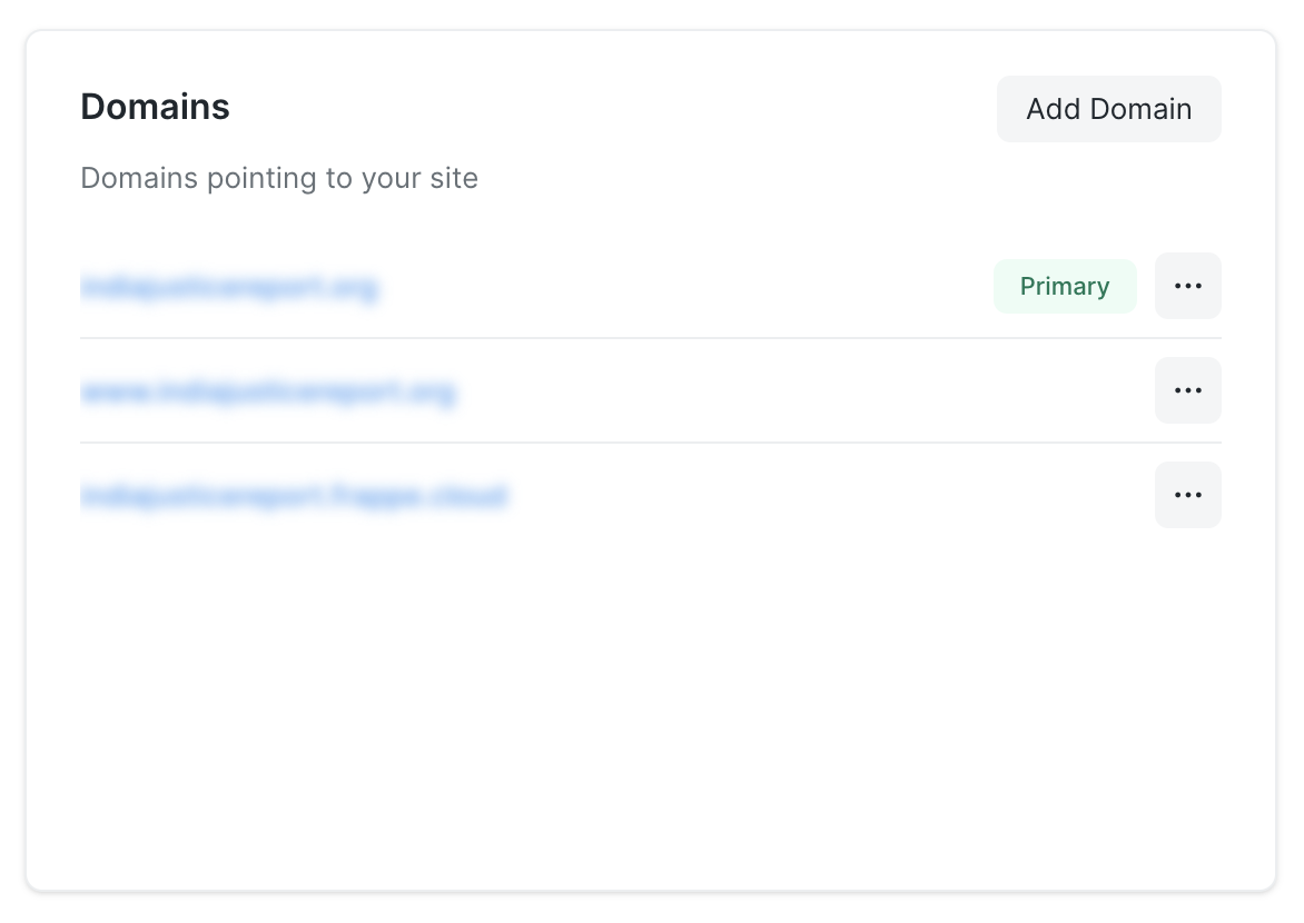 Custom Domains Redirect UI · Issue #694 · frappe/press · GitHub