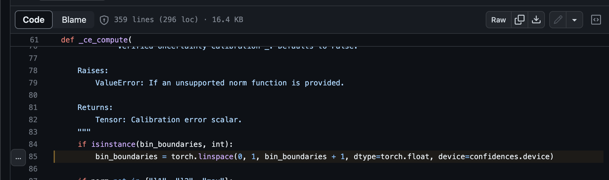 for BinaryCalibrationError the n_bins needs to be 1 less than actual to match manual calculation ...