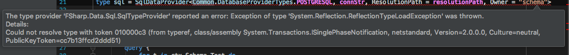 SqlDataProvider has error at code time, but compiles successfully · Issue #528 · fsprojects ...