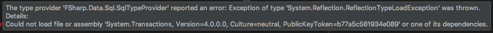 SqlDataProvider has error at code time, but compiles successfully · Issue #528 · fsprojects ...