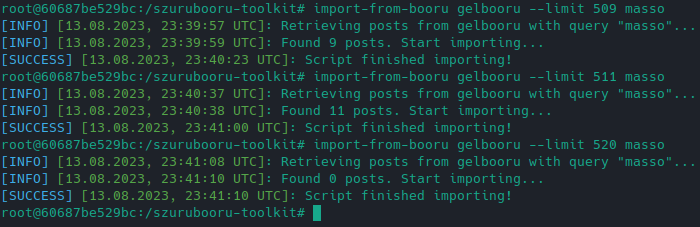 Import From Booru only downloads first 100 posts · Issue #43 · reluce/szurubooru-toolkit · GitHub