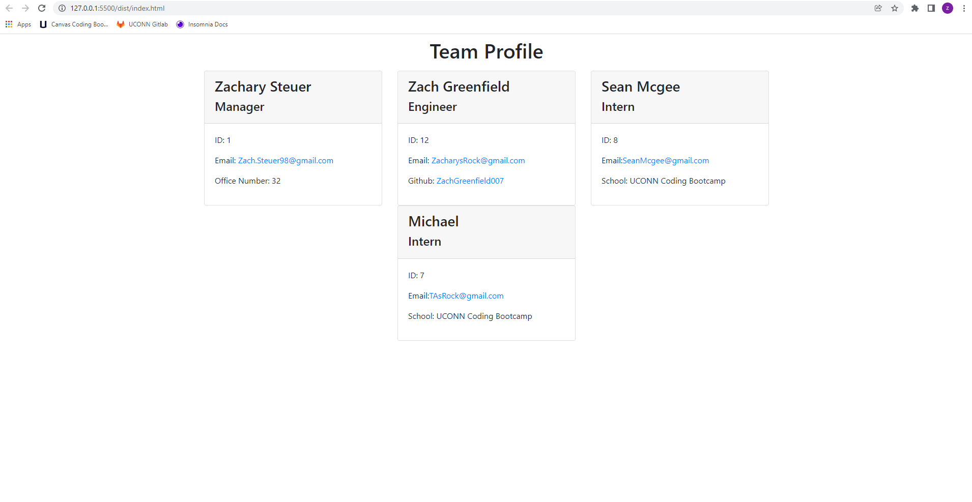 GitHub - Zachsteuer98/Employee-Profile-Generator