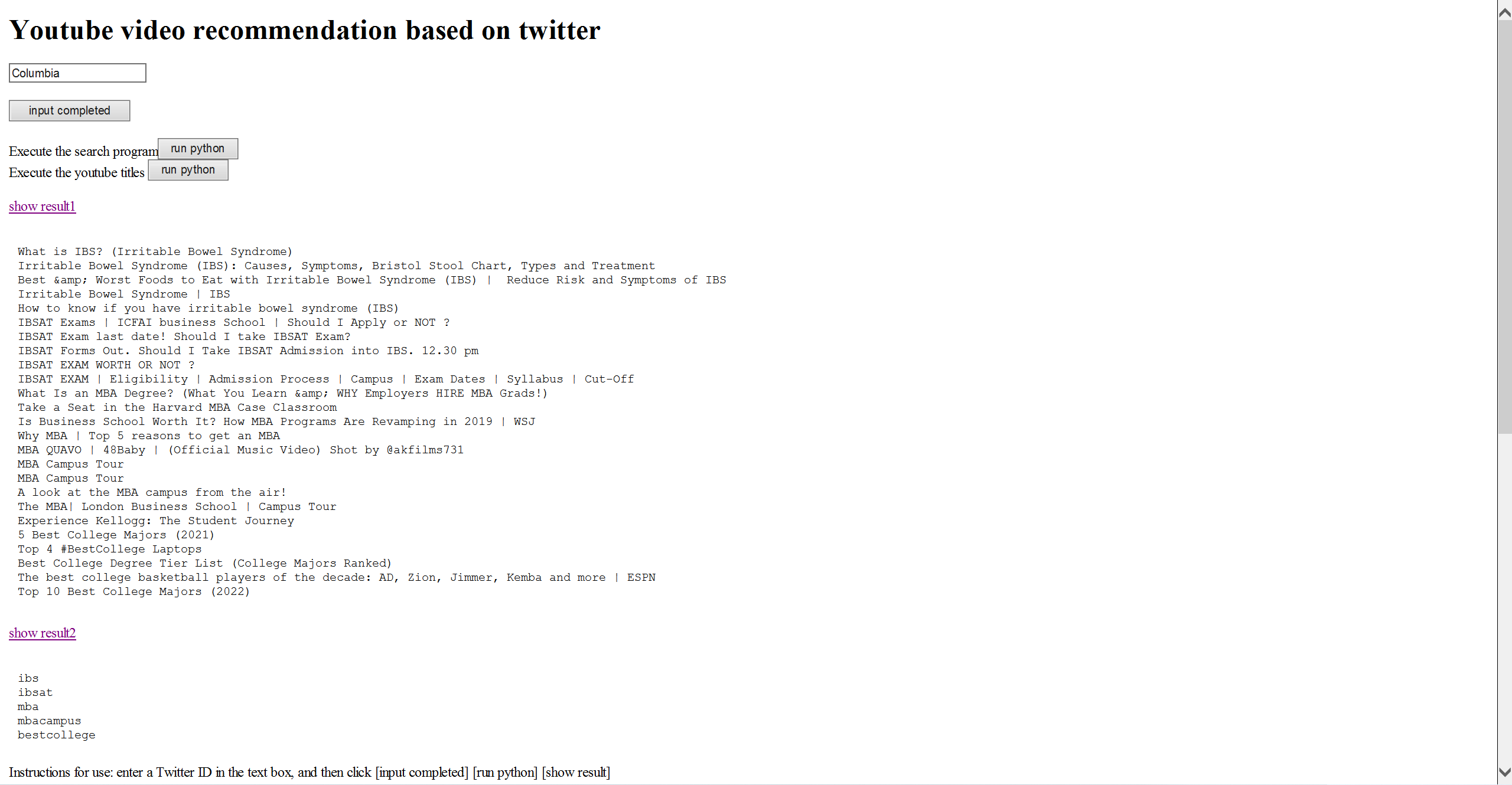 GitHub - zzzzx98/YouTube-video-recommendation-based-on-twitter