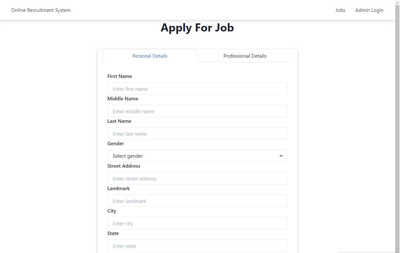 GitHub - Shaivaan/Recruitment-System-Frontend: The web application ...