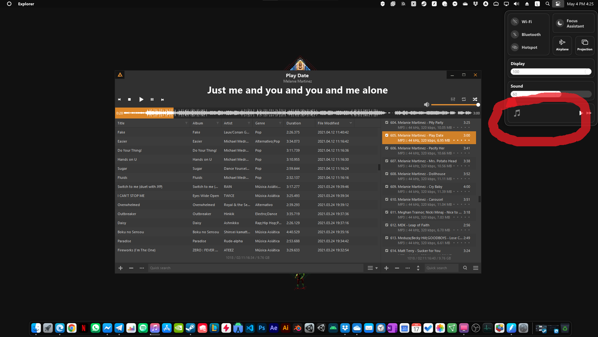 Request: Support for AIMP on control center menu and current playback issue. · Issue #376 ...