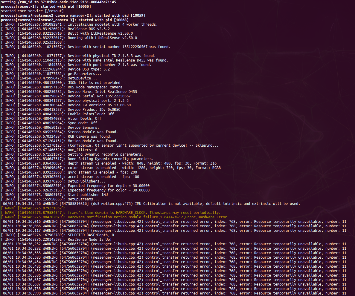 Can not get imu data (realsense D455, Jetson nano) · Issue #2212 ...