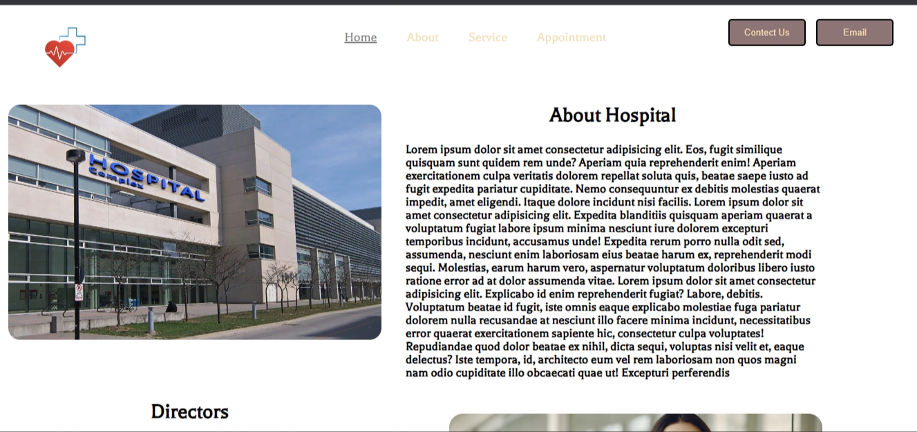 GitHub - Ab-Aayan/Complex-Hospital: Our hospital website is a user-friendly resource that ...