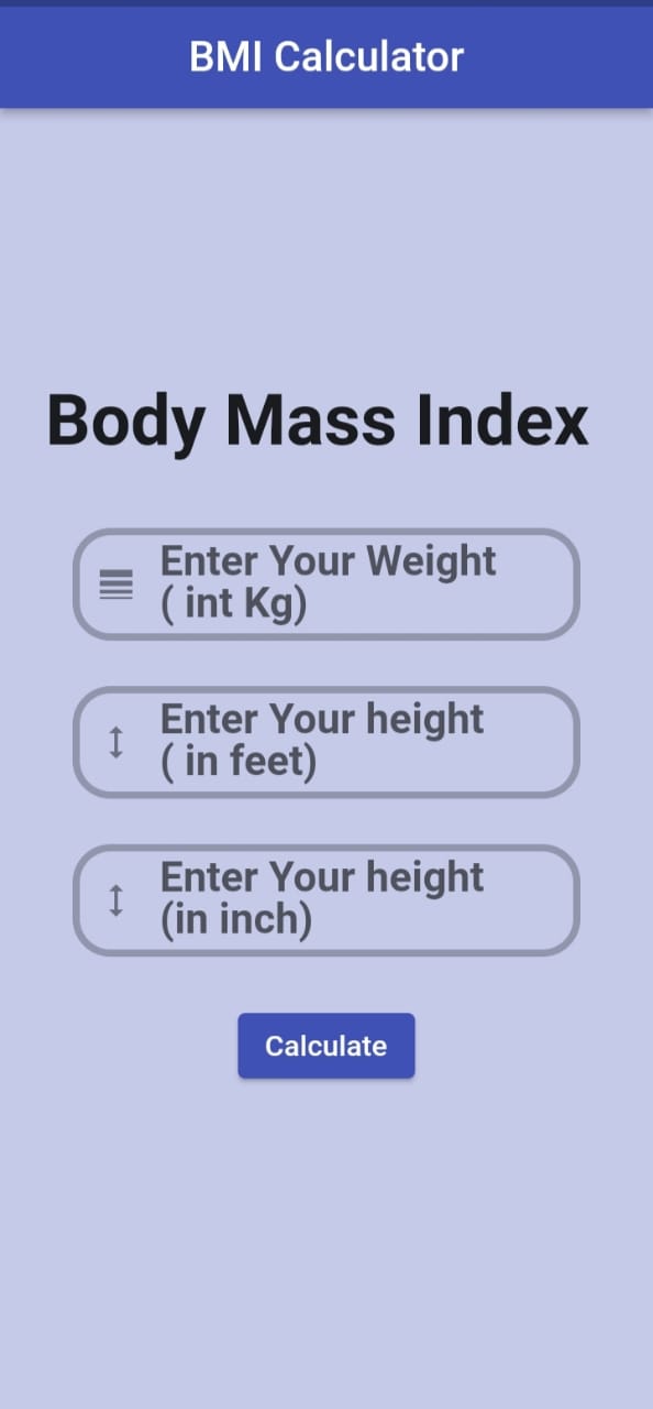 GitHub - Brijesh-yadavv/BMI-App: For calculation of body mass index