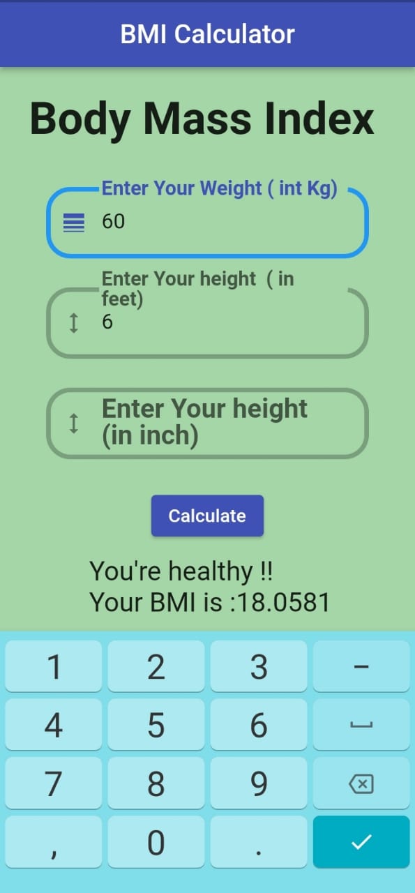 GitHub - Brijesh-yadavv/BMI-App: For calculation of body mass index