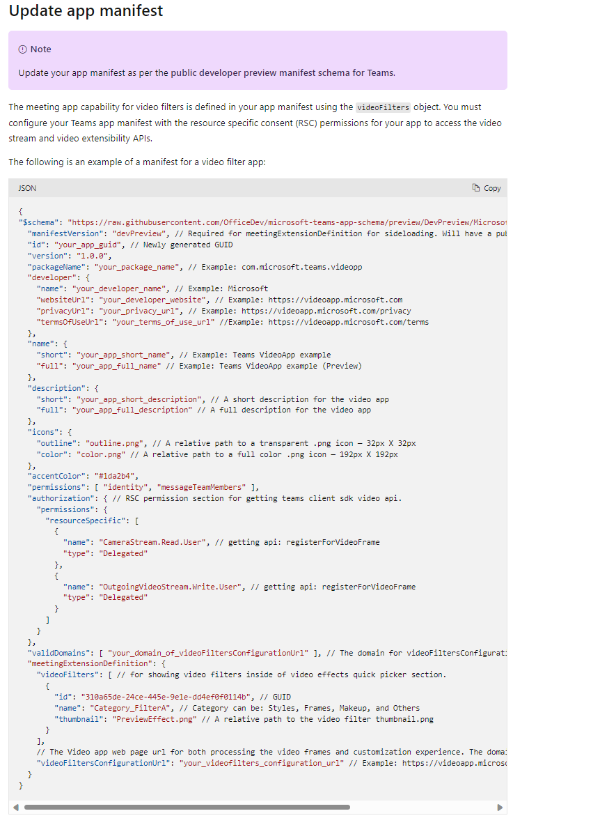 Doc Issue 2 Manfiest Json Provied Does Not Contain Clear Information · Issue 6775 
