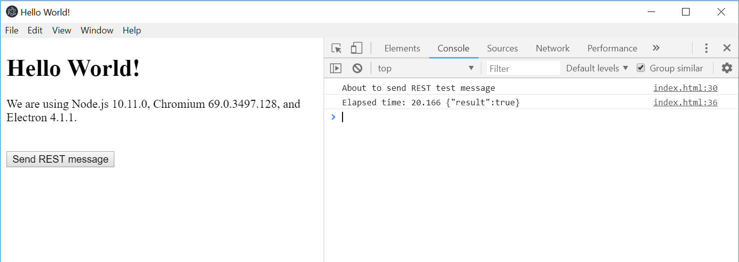 20 Second Delay Before Main Process Rest Server Can Receive Message From Renderer Process