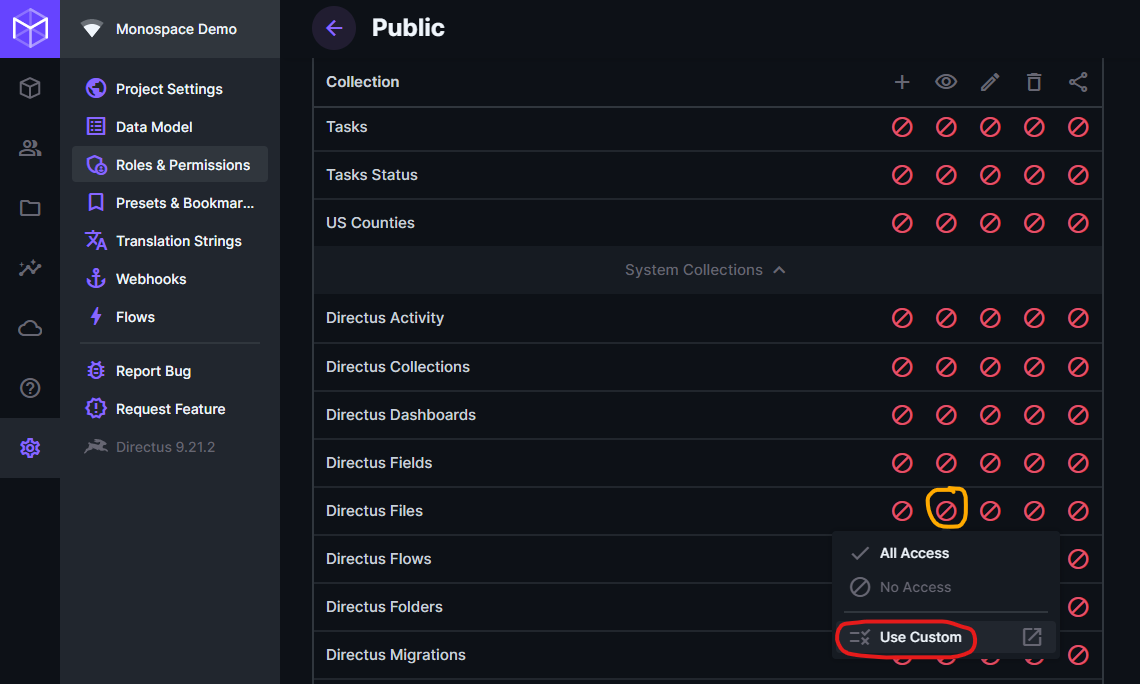 Splitting assets and files permissions? · directus directus · Discussion #15690 · GitHub