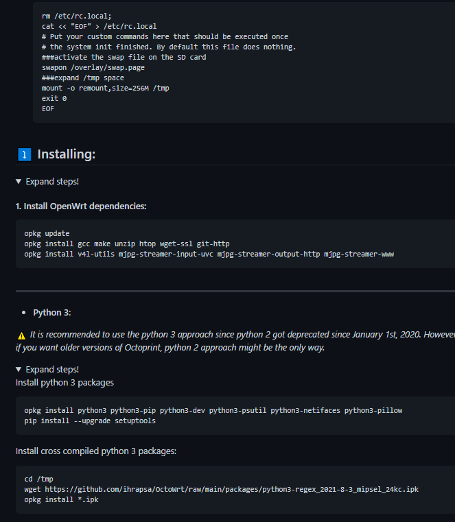 error when installing octoprint on creality wifibox · Issue #4 · ihrapsa/OctoWrt · GitHub
