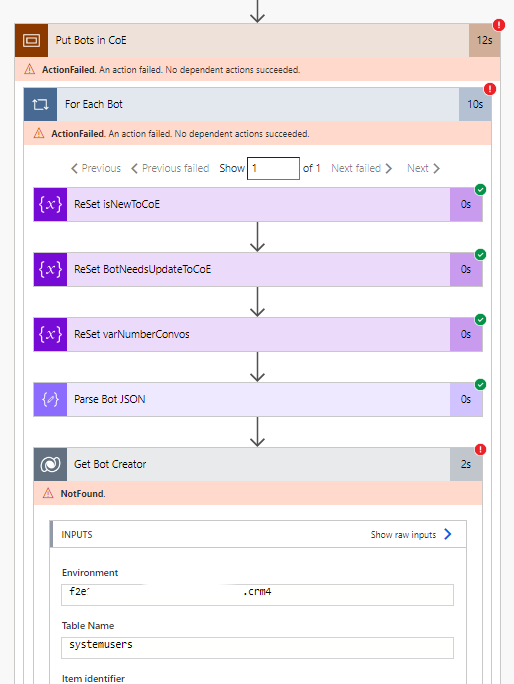 [CoE Starter Kit - QUESTION] Admin | Sync Template v3 (PVA) - Get Bot Creator not found · Issue ...