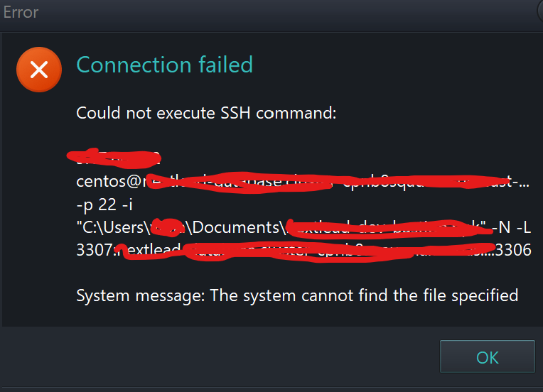 ssh key-- the system cannot find the file specified · Issue #1799 · HeidiSQL/HeidiSQL · GitHub