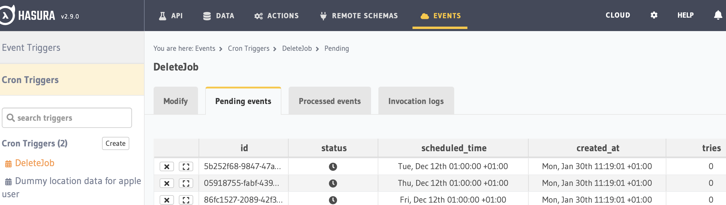 Cron Triggers Do Not Display Year In Dates · Issue 9452 · Hasuragraphql Engine · Github