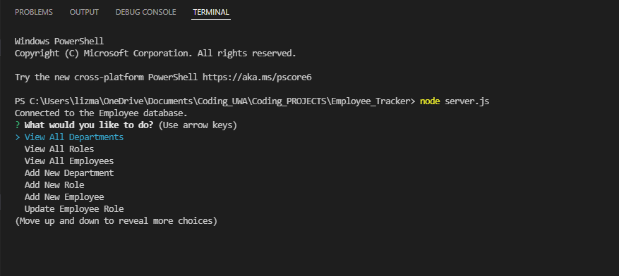 GitHub - LizMackle/Employee_Tracker: A command-line application created ...