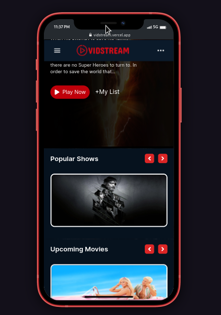 GitHub - Newton-Nganga/vidstream: A Nextjs 13 Typescript Movies ,Shows and Documentaries web ...