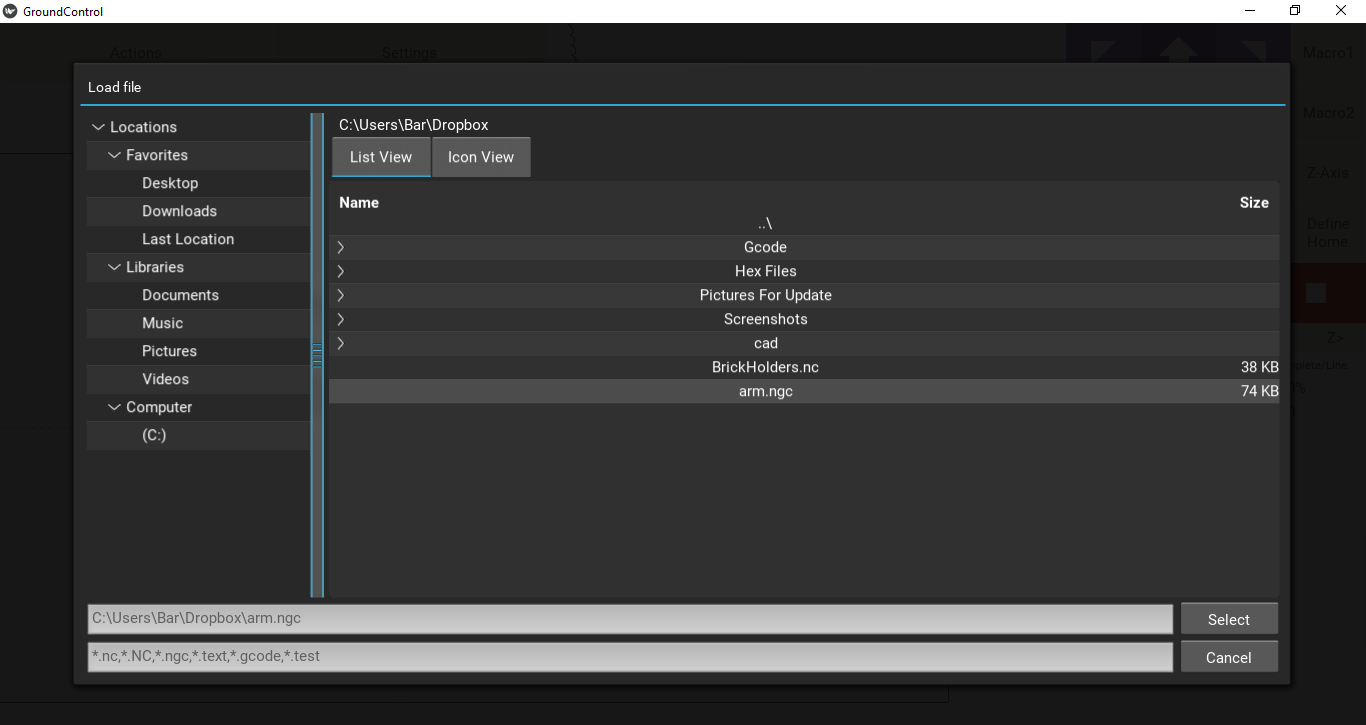 Using the file open "type in field" crashes GC 1.02 in Linux · Issue #529 · MaslowCNC ...