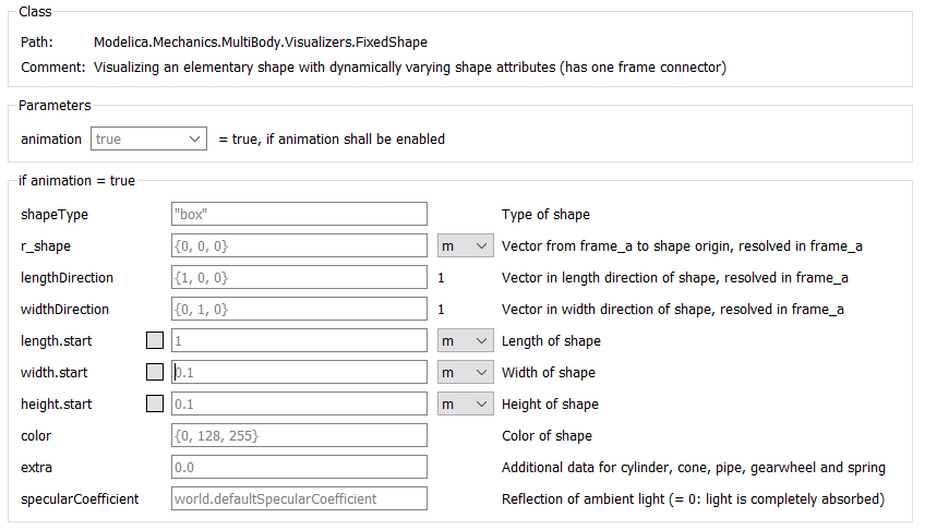 New instance-based graphical editing -> Introduce "input" parameters with predefined start ...