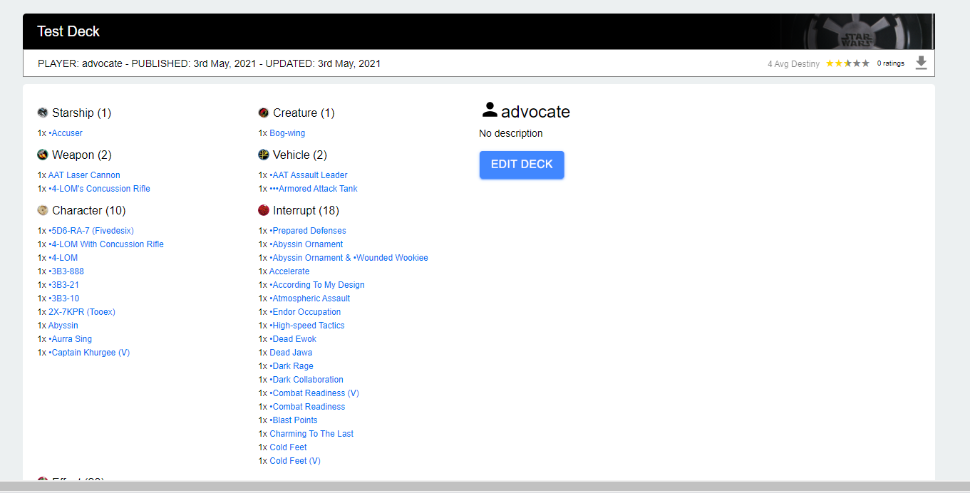 [feature] Add an "Edit Deck" button to the deck viewer page, if the ...