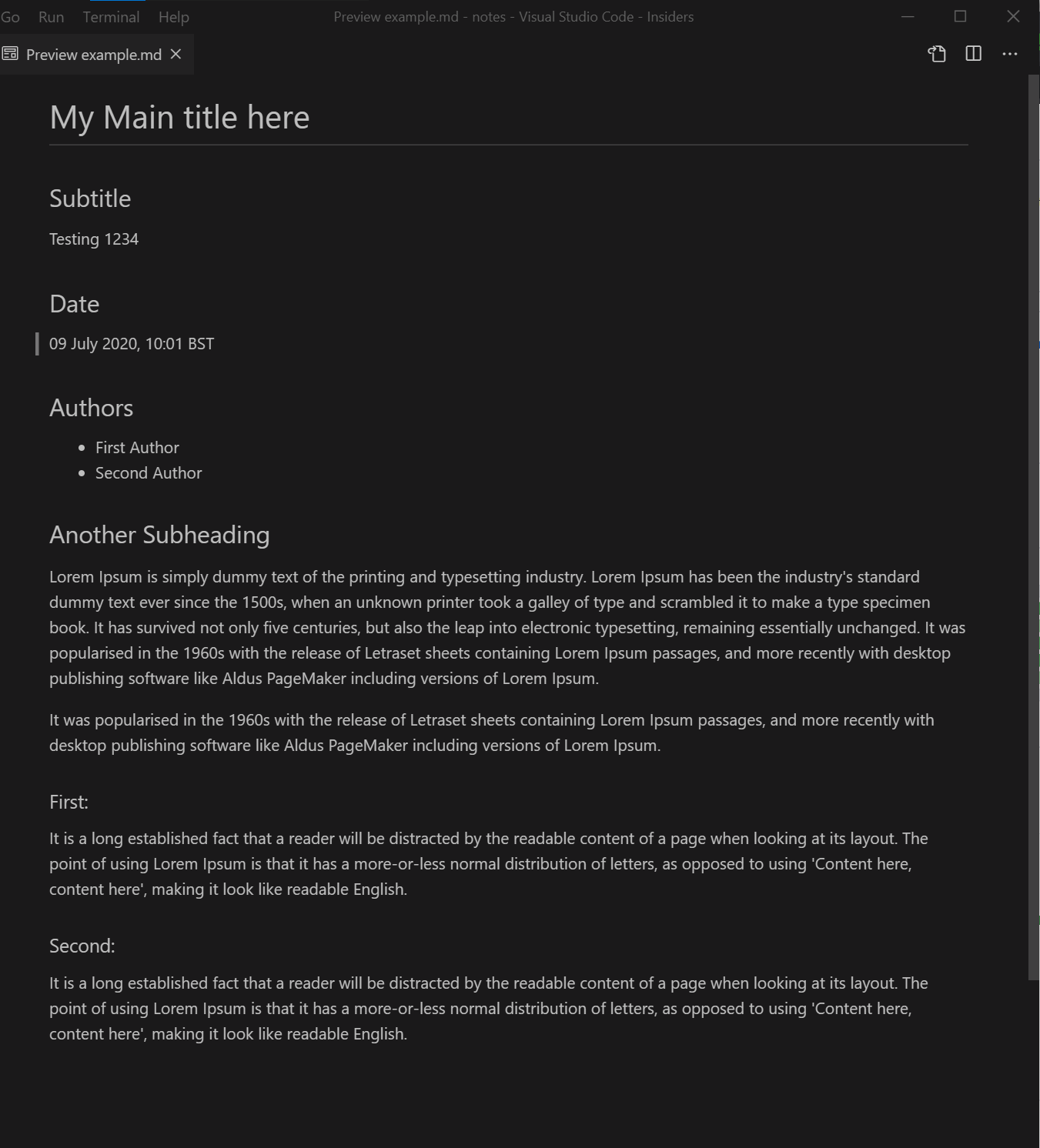Improve Heading Spacing On Markdown Preview · Issue 102036 · Microsoftvscode · Github
