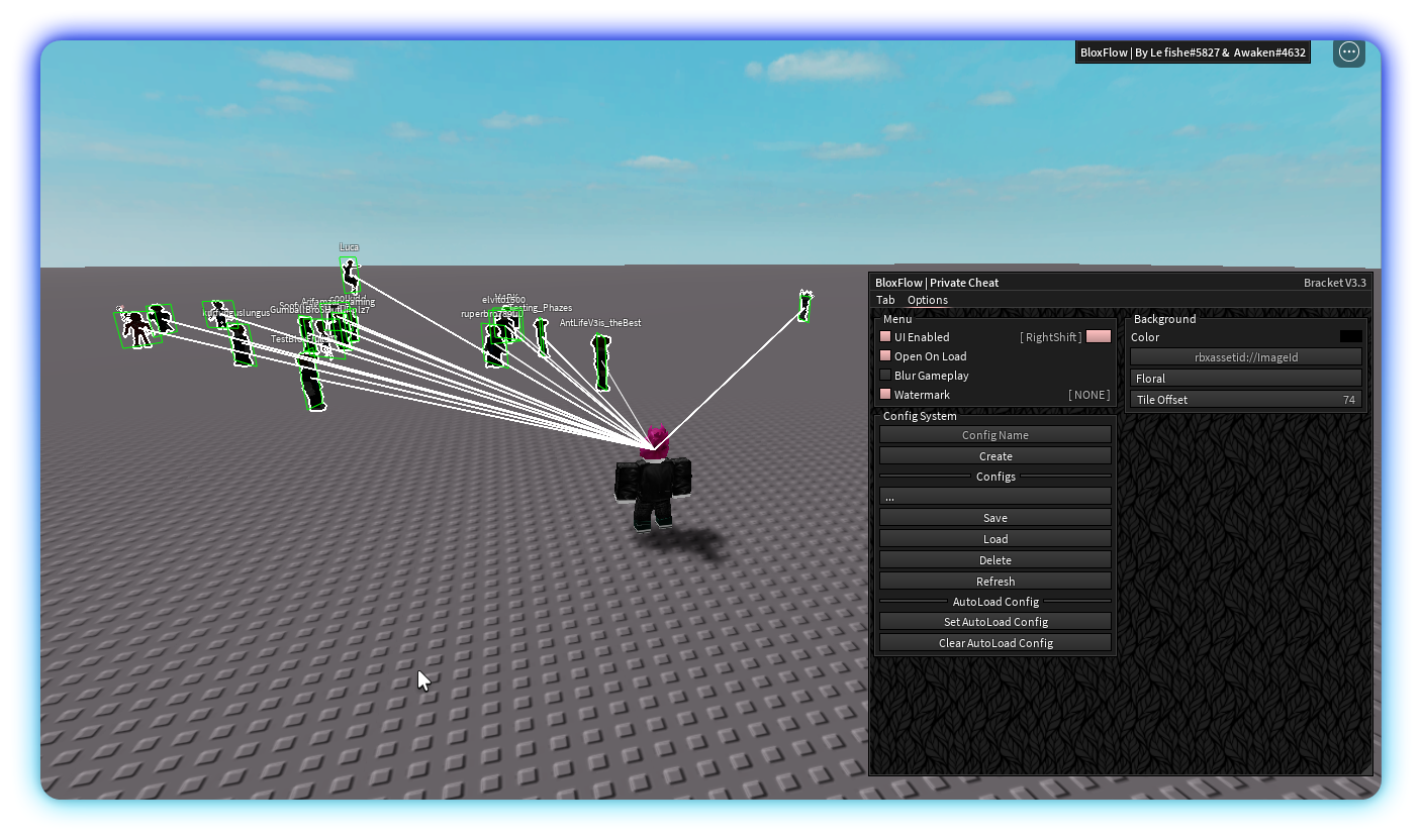 GitHub - Awakenchan/BloxFlow: This is an invite only universal esp/aimbot and more features