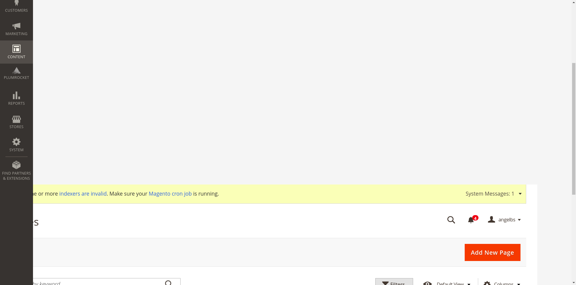 Magento 2 Admin CSS not working correctly (Whole page showing at the bottom of the screen ...