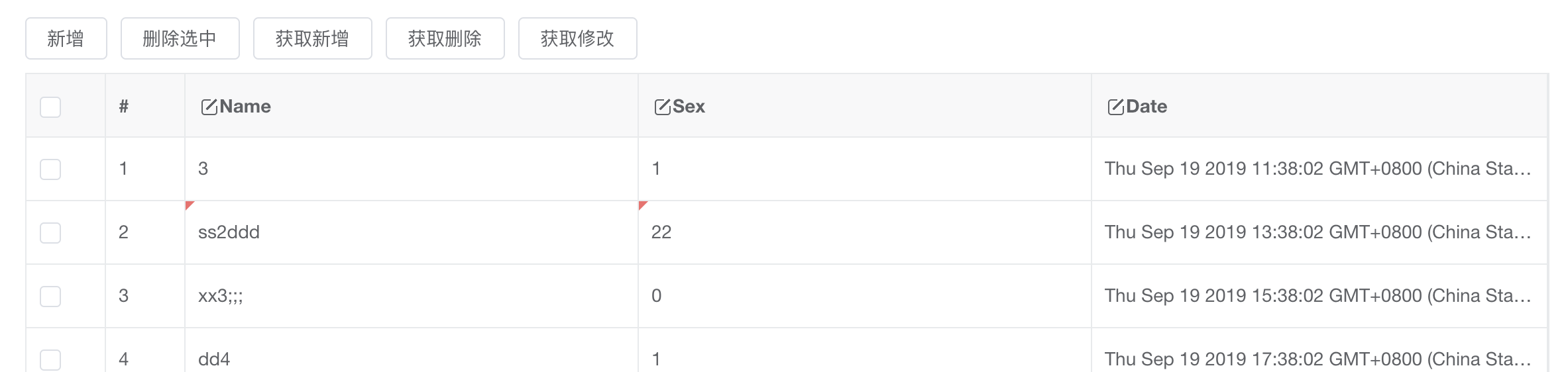 vxe-table 希望能提供method, 可以手动清除被标记的编辑过的cell状态, row的所有被编辑过的cell状态 · Issue #373 · x-extends/vxe ...
