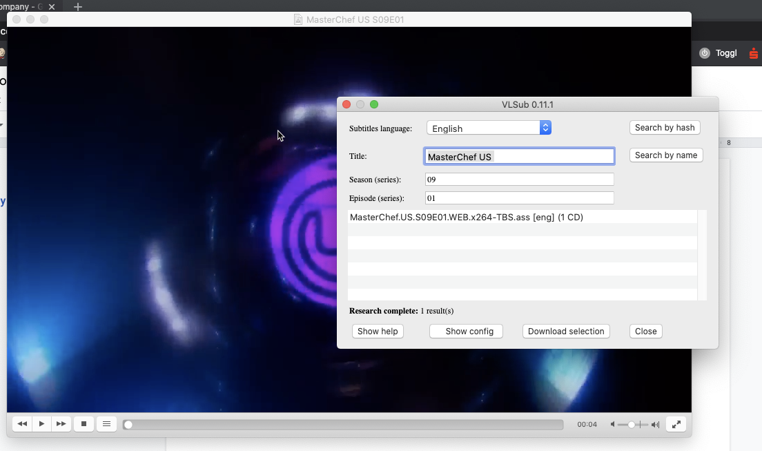 Feature: Add button to video player that allows the user to search & add subtitles to the ...