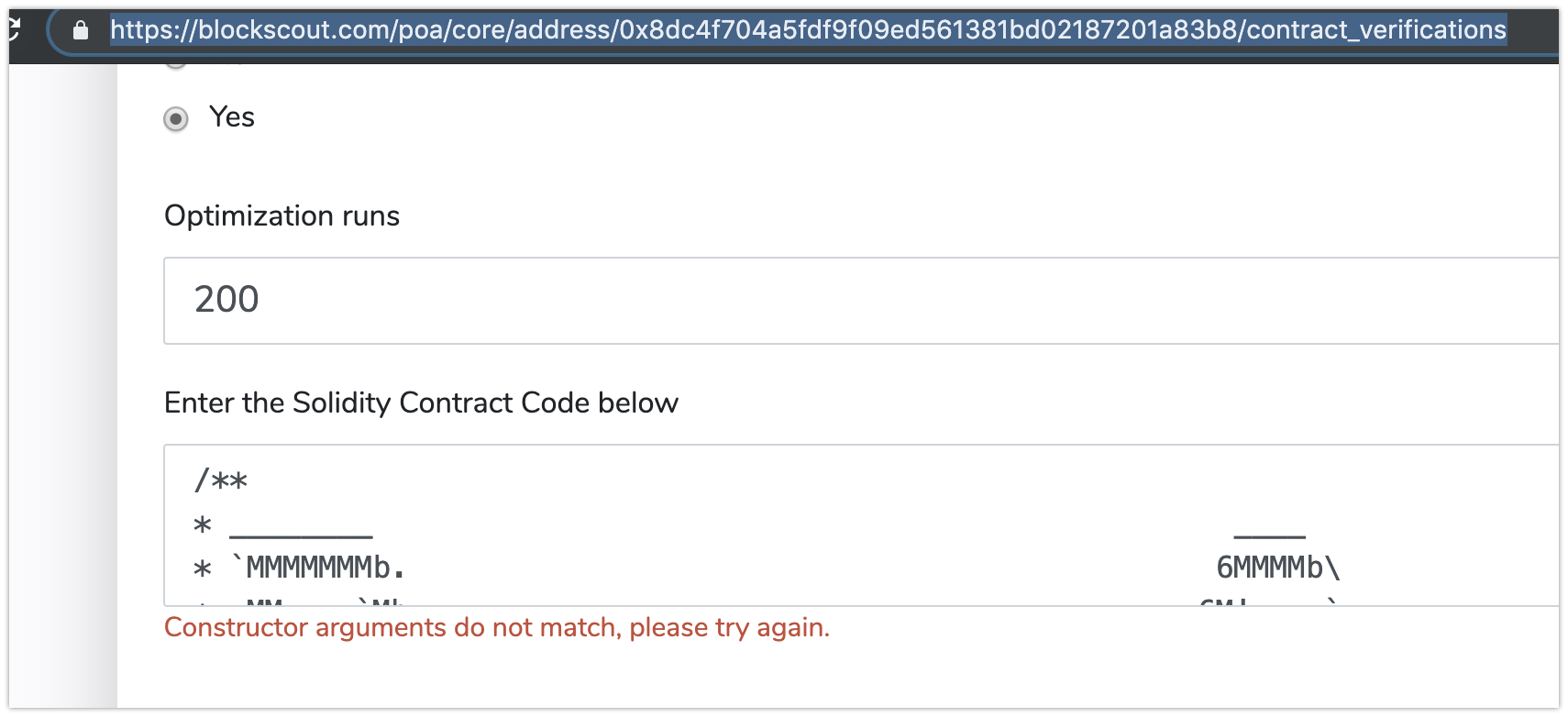 Can't verify contract · Issue #1884 · blockscout/blockscout · GitHub