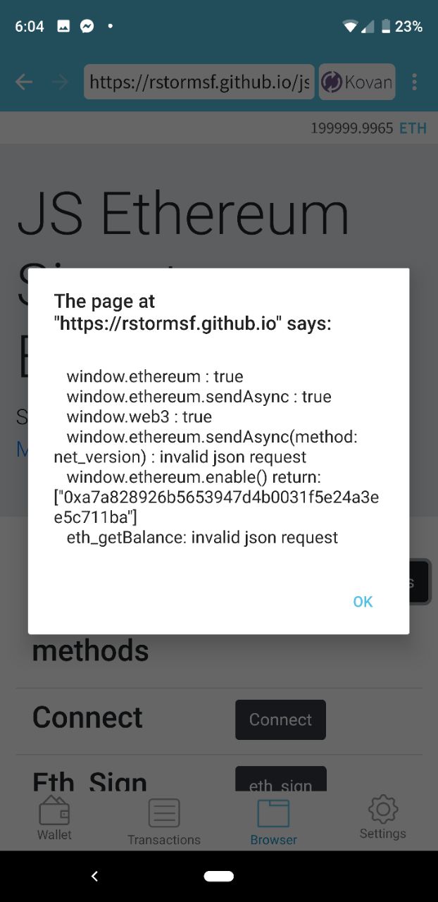 ethereum.sendAsync doesn't work · Issue #766 · AlphaWallet/alpha-wallet ...