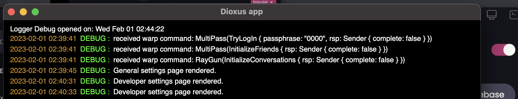 Remove passphrase from Logger · Issue #216 · Satellite-im/Uplink · GitHub