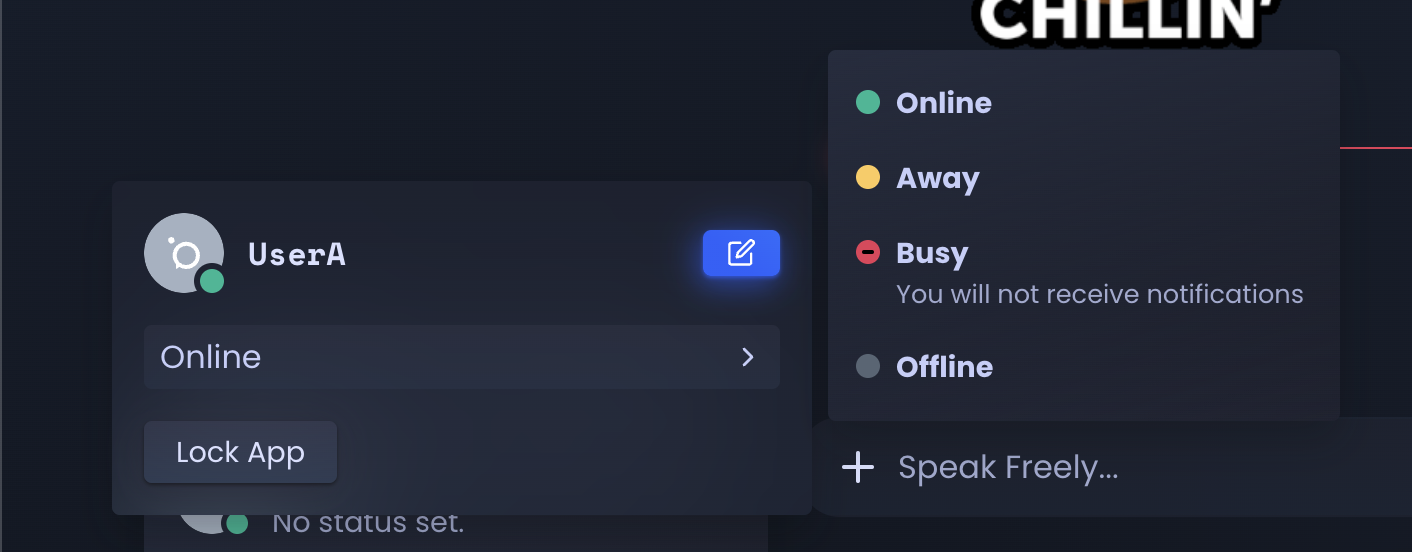 feat(settings): add ability to change online status · Issue #1215 · Satellite-im/Uplink · GitHub