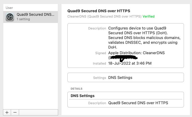 Brave Does not honor the DOH profile of mac os and instead uses Router ...