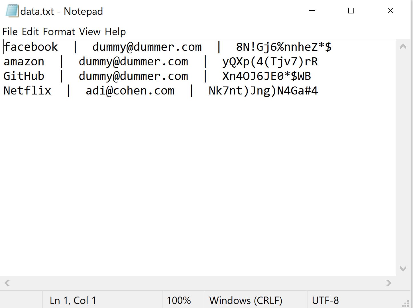 Github Adicohen28x Passwordmanager