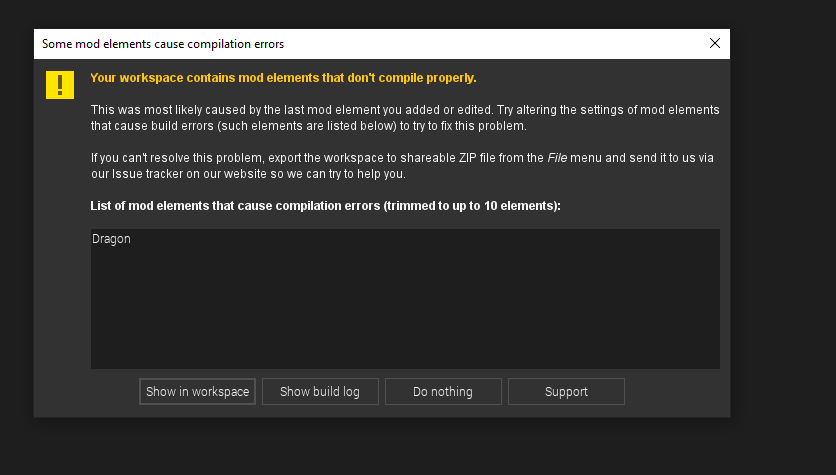 Creating A dragon · Issue #1955 · MCreator/MCreator · GitHub