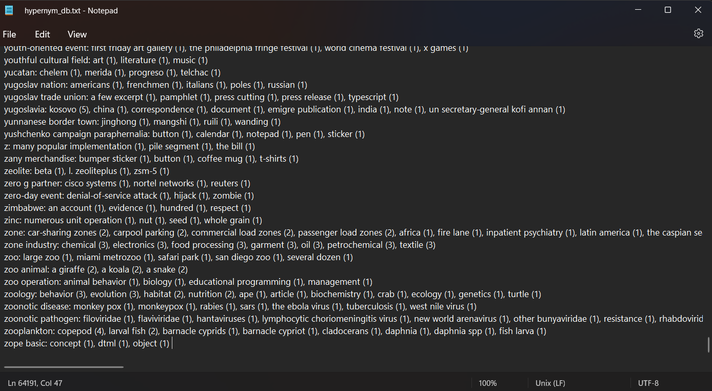GitHub - OzAmoyal/Hypernym-DB: This Java software uses Hearst patterns, a collection of lexical ...