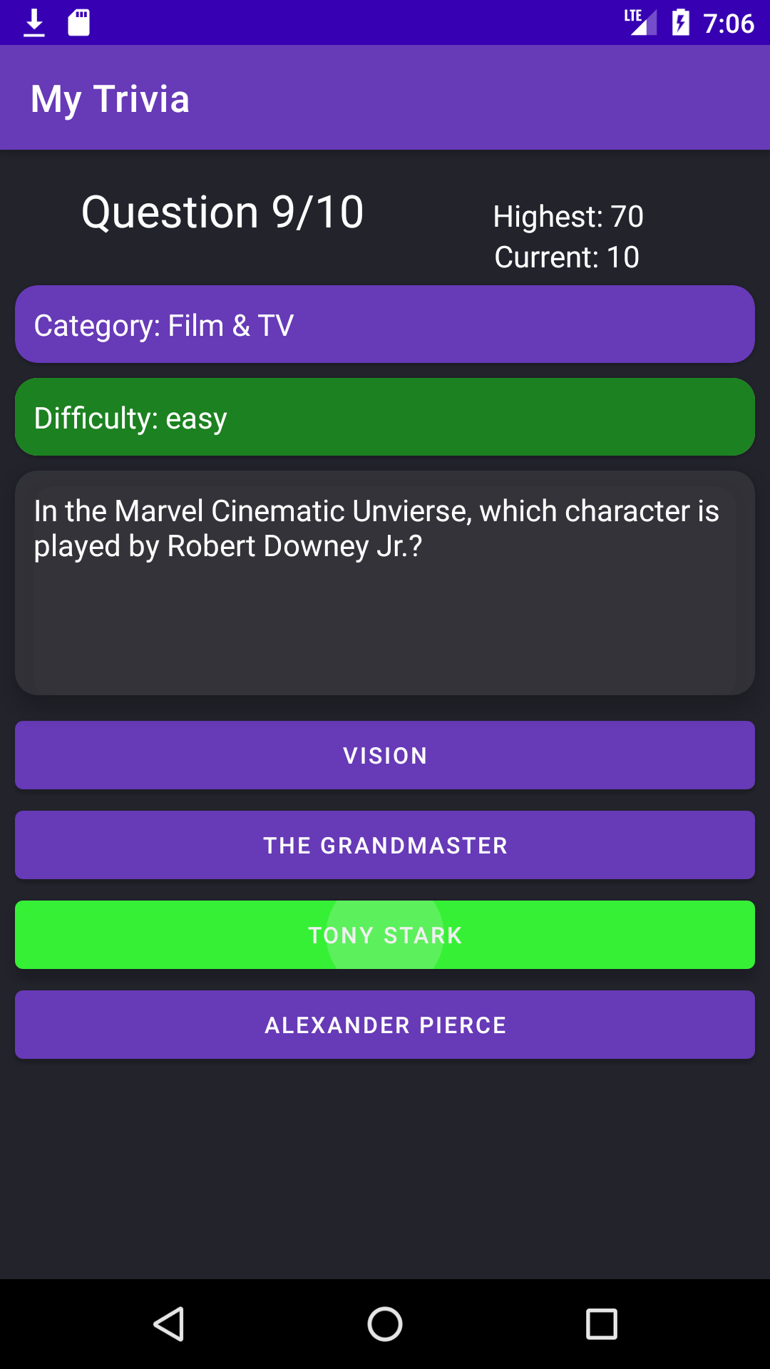 GitHub - kadziedzioch/Trivia_App: A simple trivia app written in Java using MVVM and Retrofit.