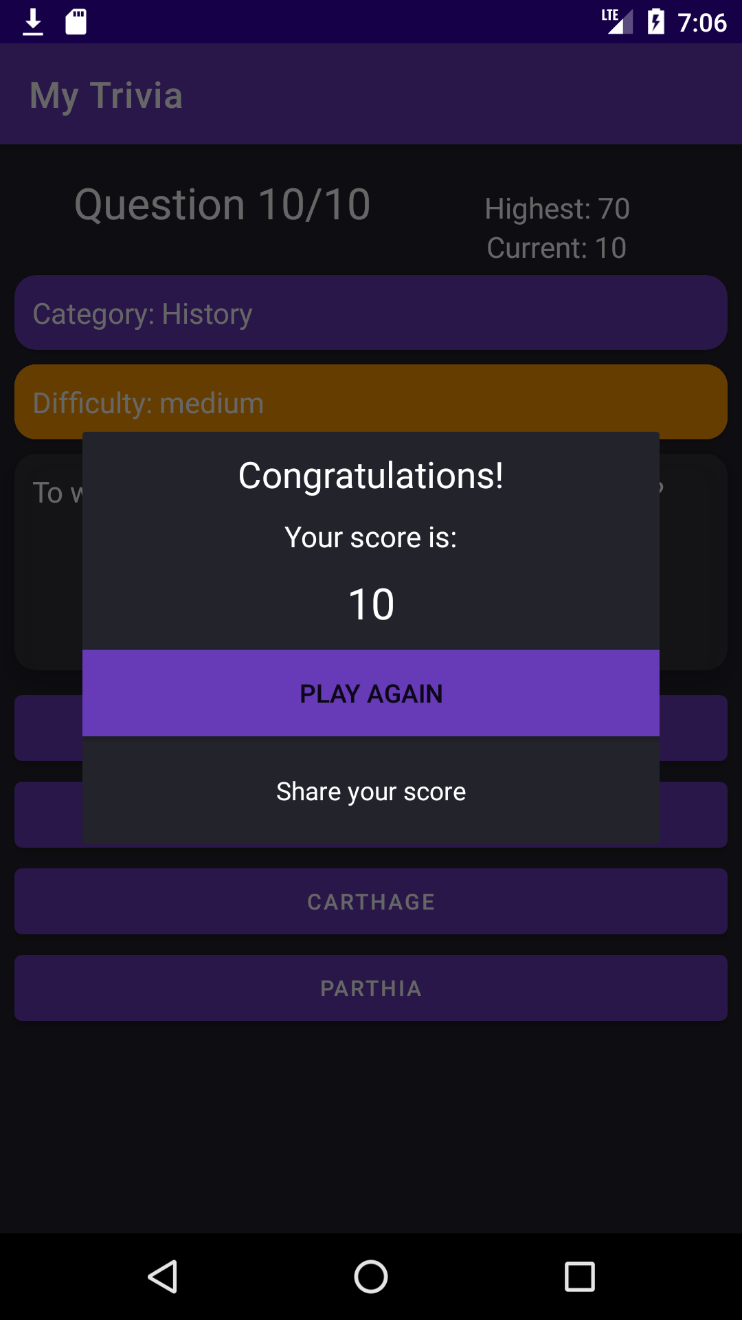 GitHub - kadziedzioch/Trivia_App: A simple trivia app written in Java using MVVM and Retrofit.