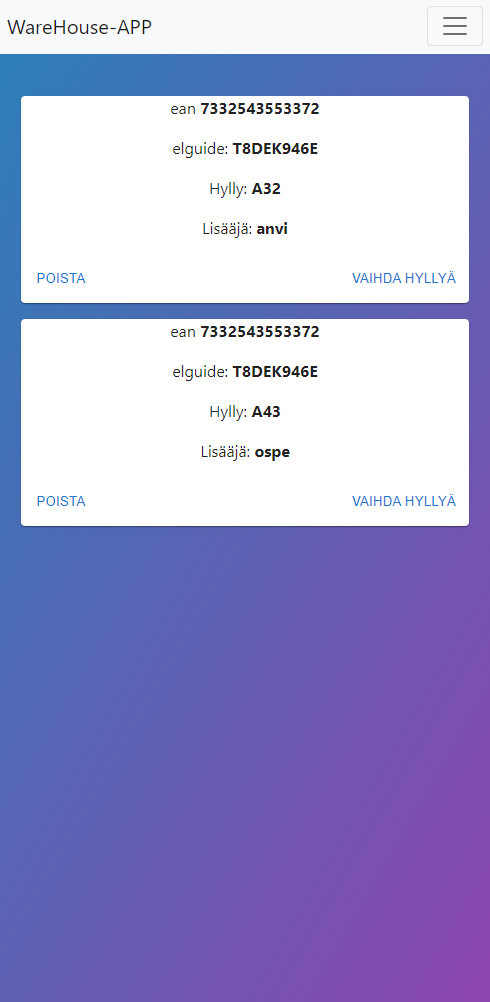 GitHub - AJHosuja/warehouseApp: warehouseApp