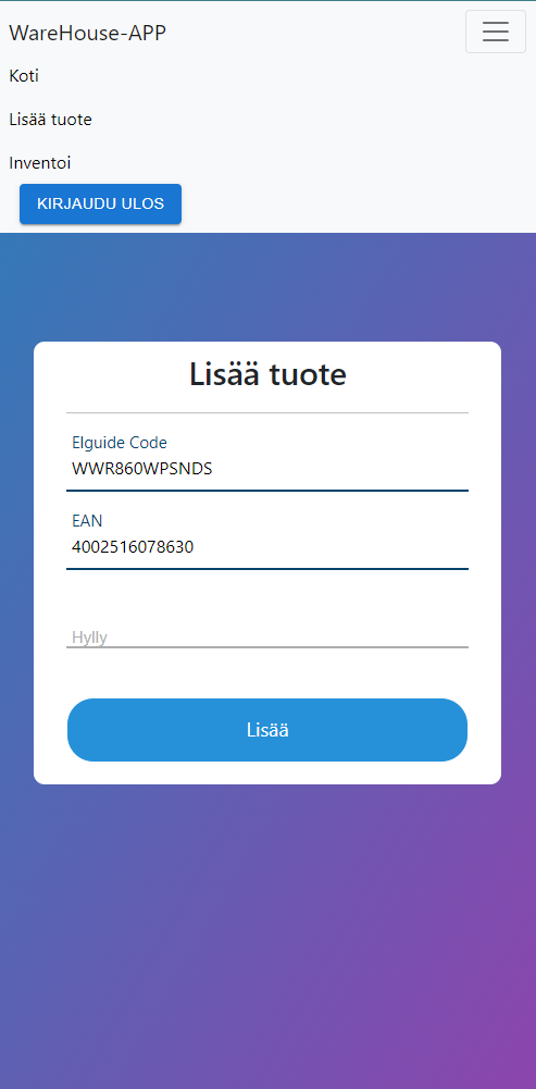 GitHub - AJHosuja/warehouseApp: warehouseApp