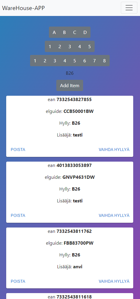 GitHub - AJHosuja/warehouseApp: warehouseApp