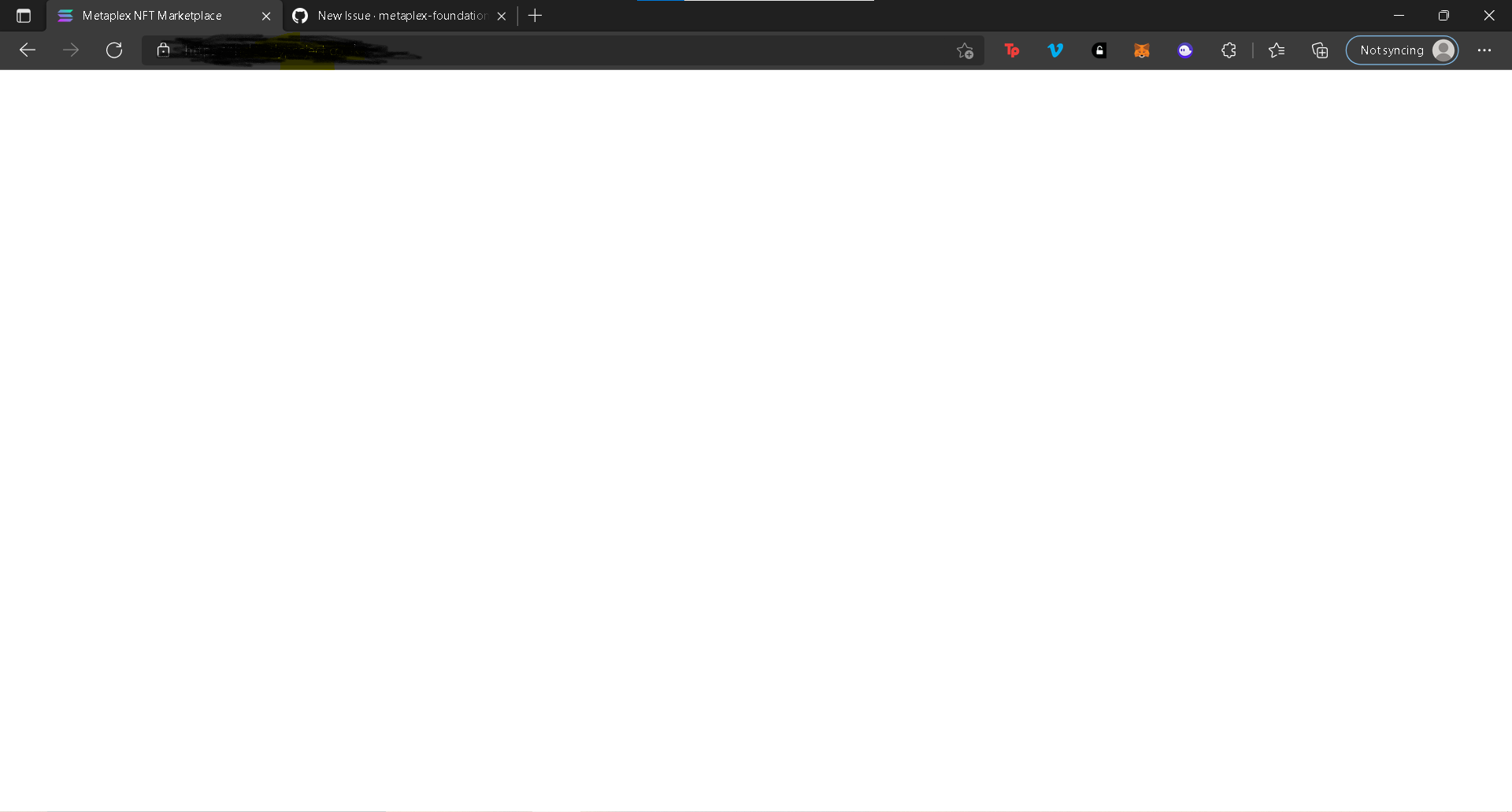 Metaplex Website Not Showing · Issue 891 · Metaplex Foundationmetaplex · Github 