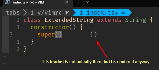 Vim renders characters that are not actually there · Issue #11098 · vim/vim · GitHub