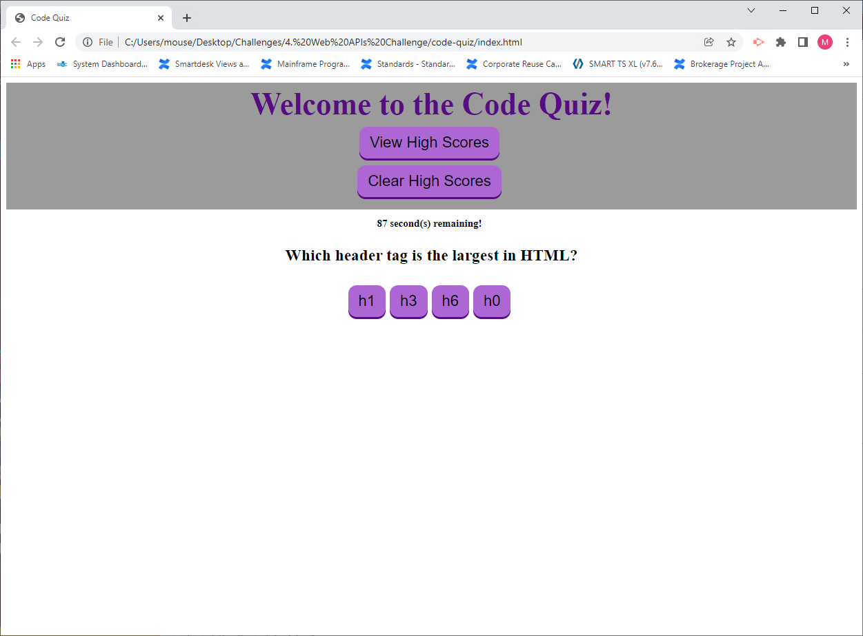 GitHub - Mouse0226/code-quiz
