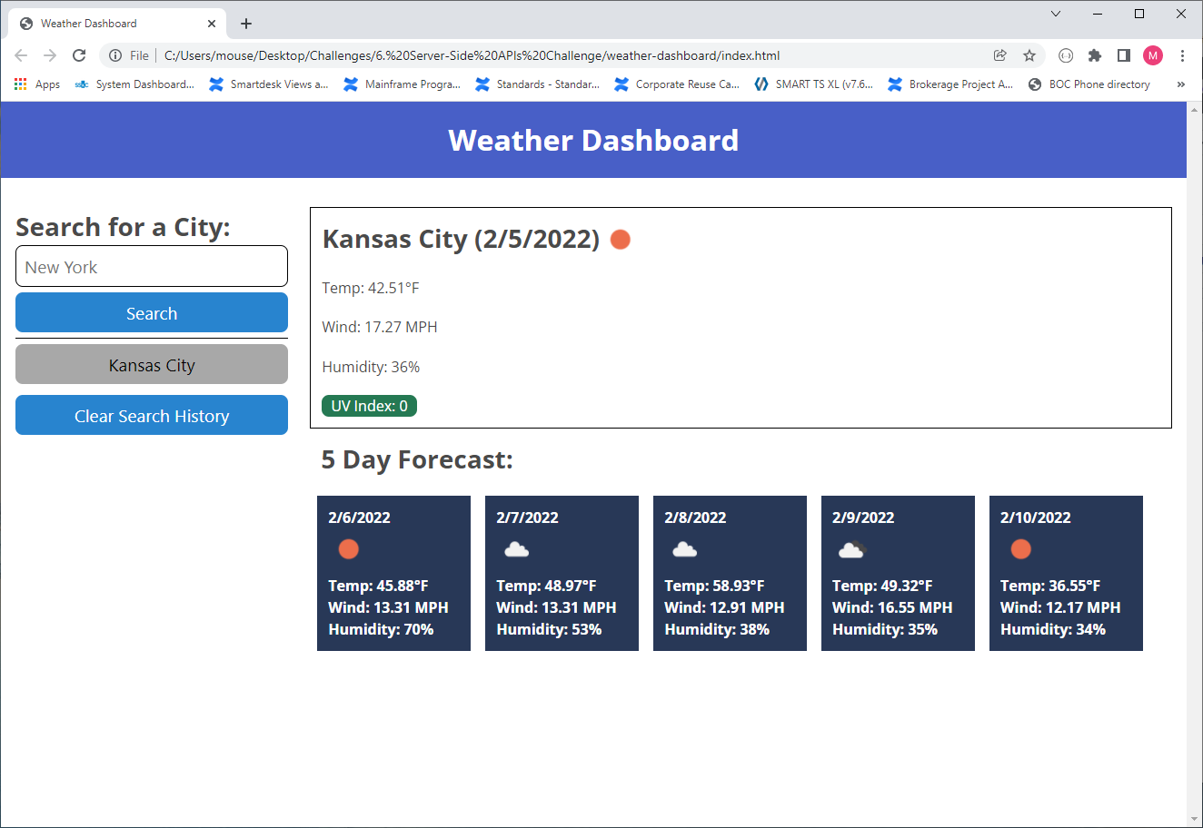 GitHub - Mouse0226/weather-dashboard