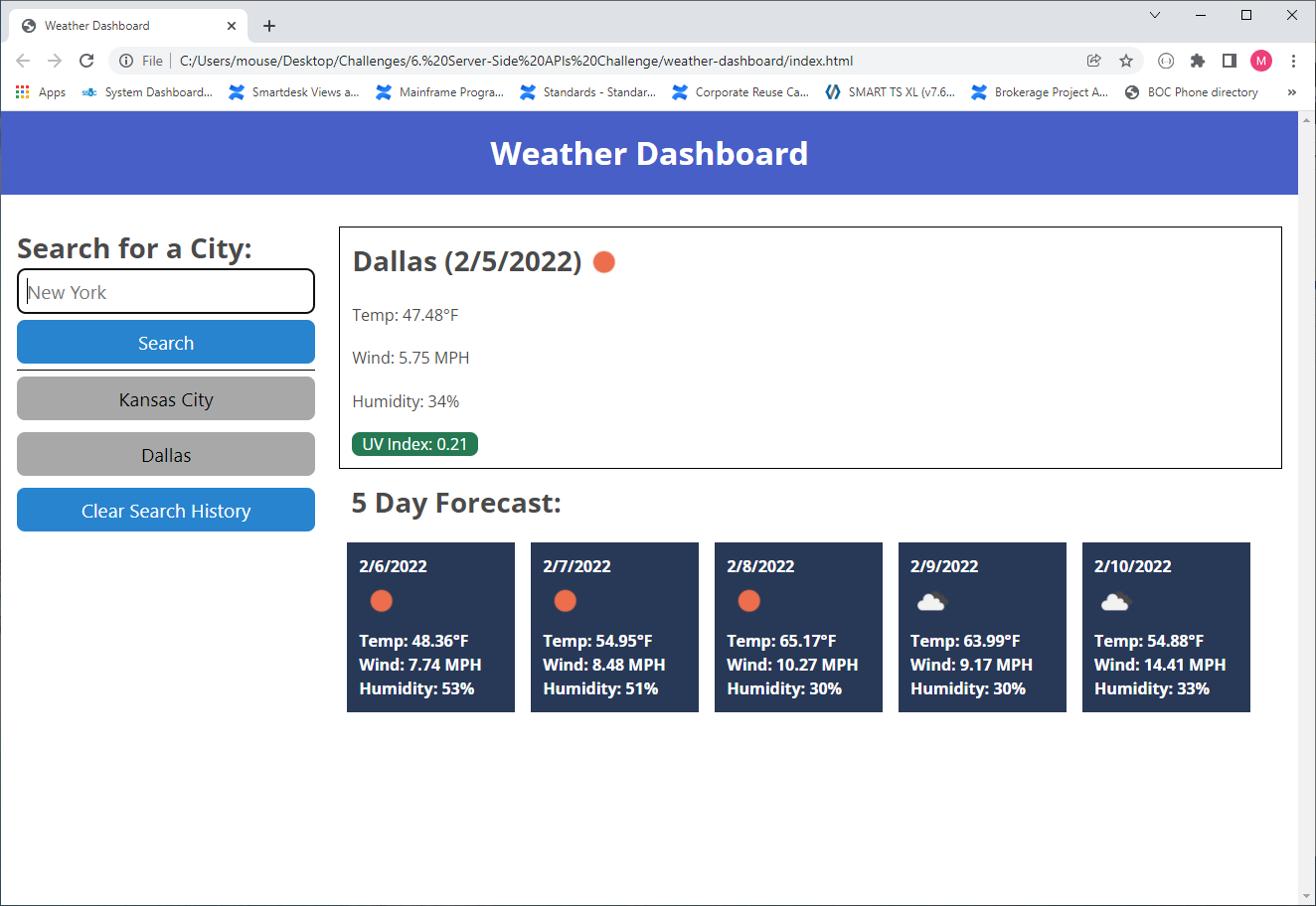 GitHub - Mouse0226/weather-dashboard