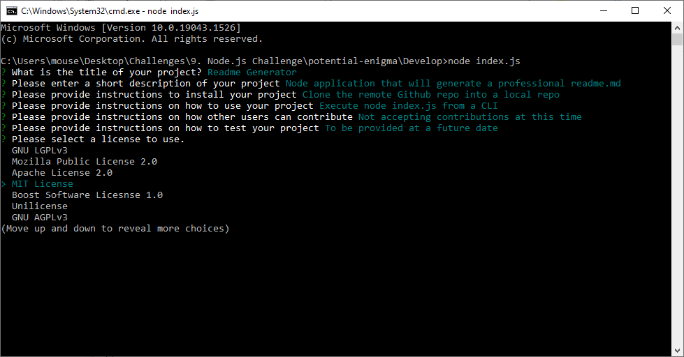 GitHub - Mouse0226/readme-generator