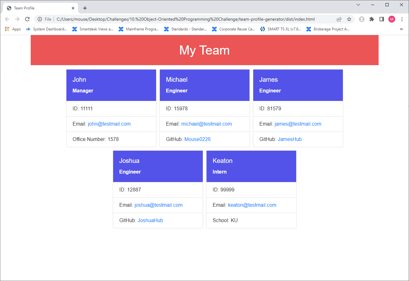 GitHub - Mouse0226/team-profile-generator